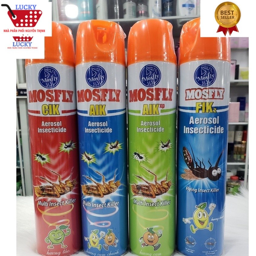 Bình Xịt Muỗi Mosfly 600ml bình xịt côn trùng hương chanh dịu nhẹ ...