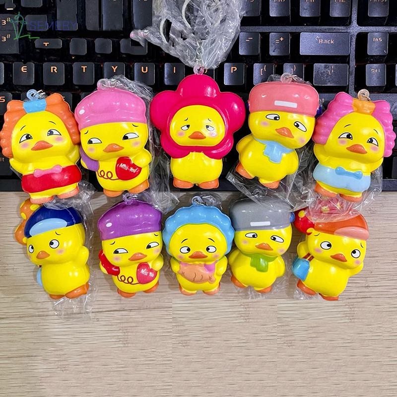 [Semeby] 7cm Dễ Thương Chú Vịt Mặt Dây Chuyền Nén Đồ Chơi Anime Hoạt ...