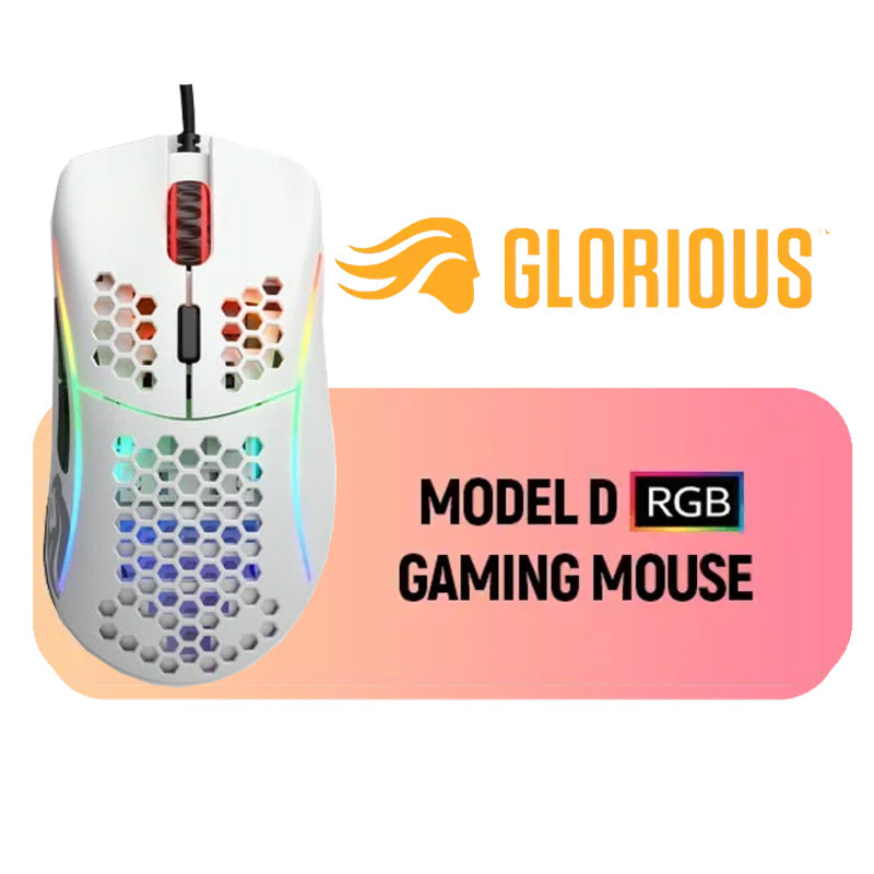 Chuột Glorious Model D WHITE (GD-WHITE) công thái học siêu nhẹ | Shopee ...