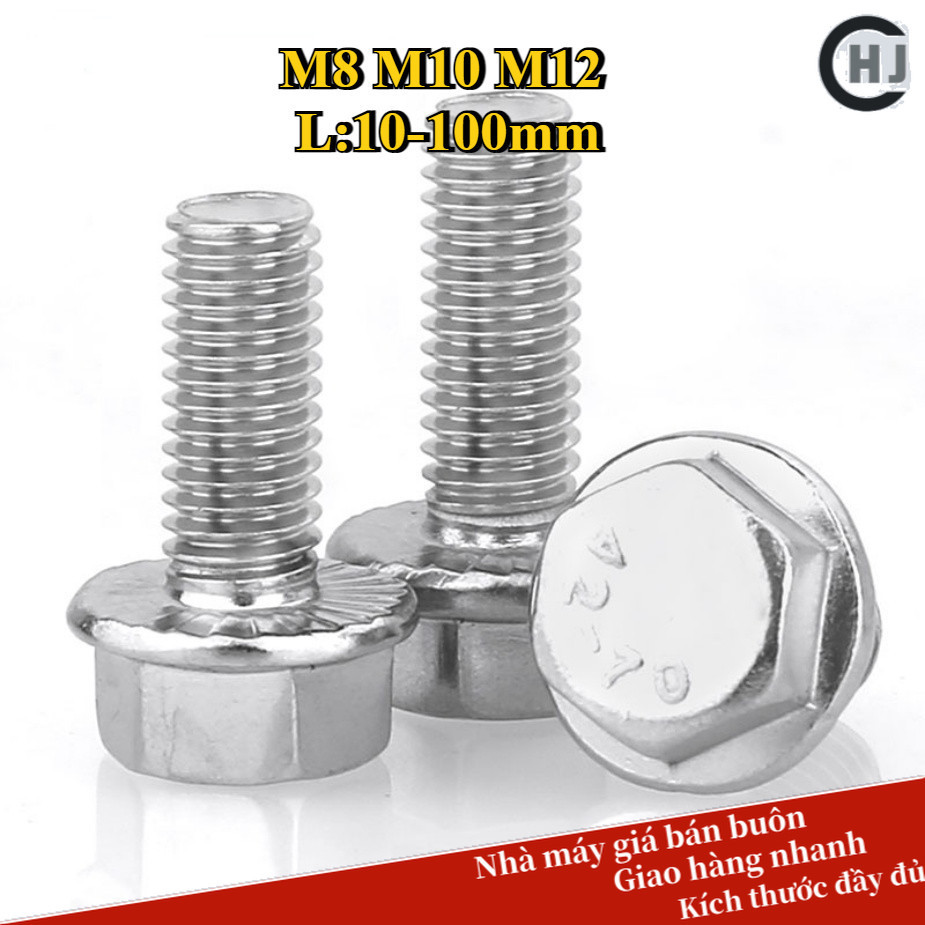M8 / M10 / M12 Bulong liền long đền INOX 304 - Ốc chống tháo ,Bulong ...