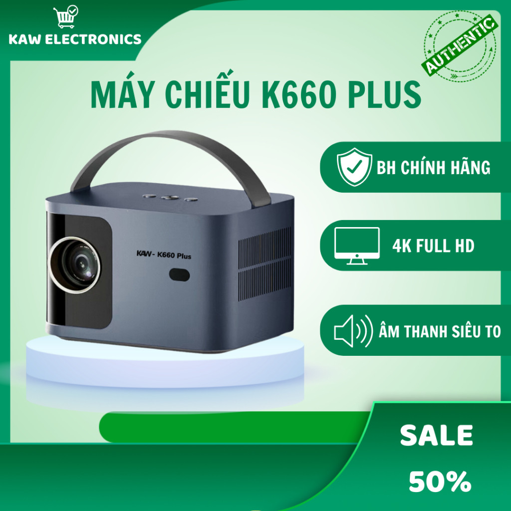 Máy Chiếu Mini SWI K660 Plus, hỗ trợ video 4K, Tự Động Lấy Nét Chính ...