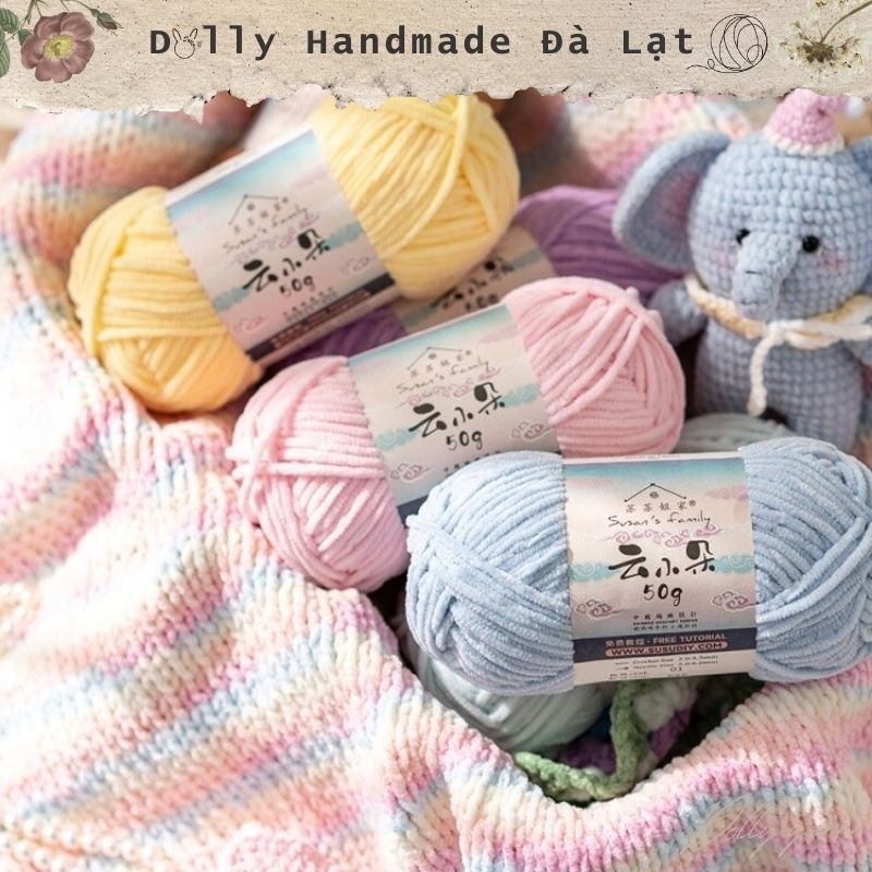 [Full màu] Susan’s Family nhung gấu mèo sợi 3mm, 50gr - Tiệm Len Dolly ...