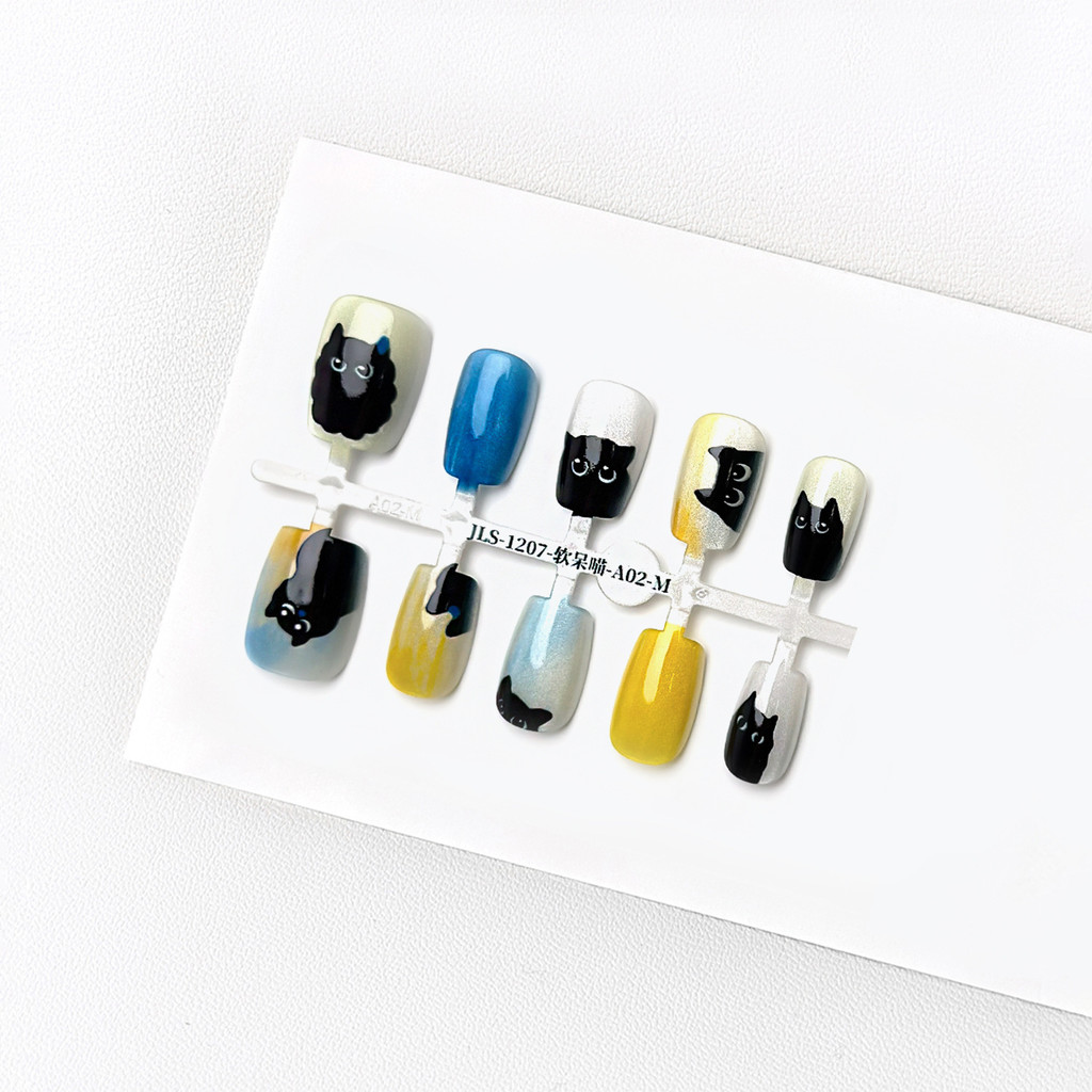 [Yuecai] Thiết kế móng tay mới mùa thu đông hình quả hồng, thiết kế mắt ...