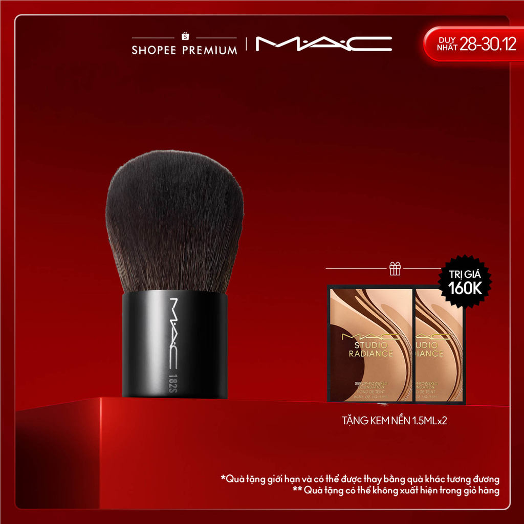 Cọ trang điểm blend phủ phấn 182S MAC Buffer Brush | Shopee Việt Nam
