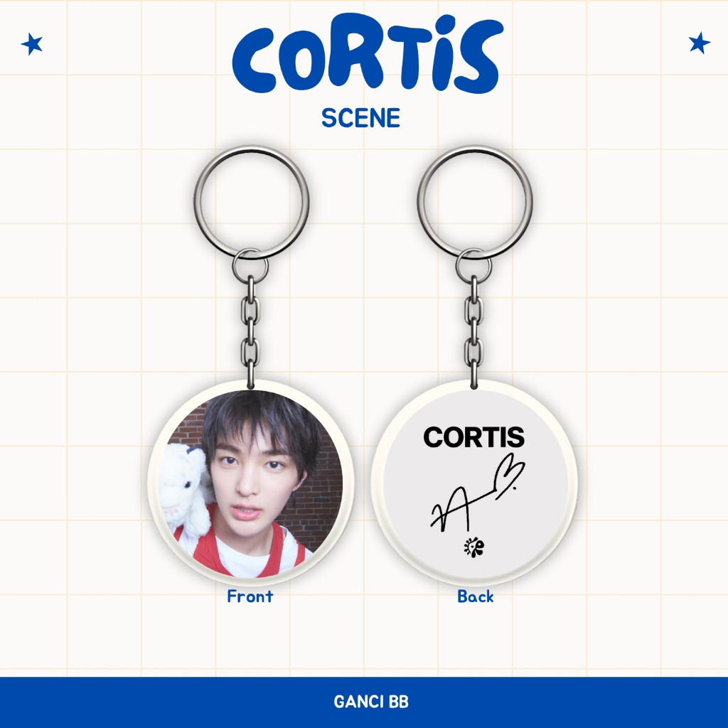 GANTUNGAN CORTIS SCENE KEYCHAIN REVERSIBLE KEYCHAIN KPOP UNOFFICIAL ...
