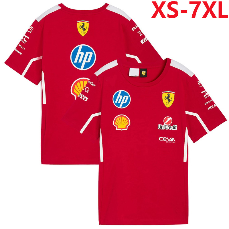 2026 Áo thun ngắn tay Unisex F1 mới + Áo đấu đội đua Ferrari F1 ...