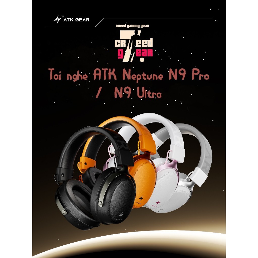 Tai nghe không dây gaming ATK Neptune N9 Pro /N9 Ultra và Mercury M1 ...