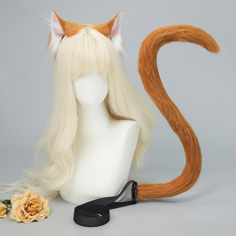 Halloween Animal Ears Cat Ear Headband Plush Cos Cat Ear Props Cat Ear ...