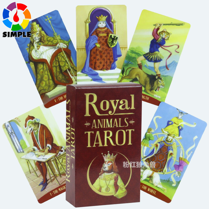 Royal Animals Tarot Deck 78-Card Renaissance Style Italian Art Tarot ...