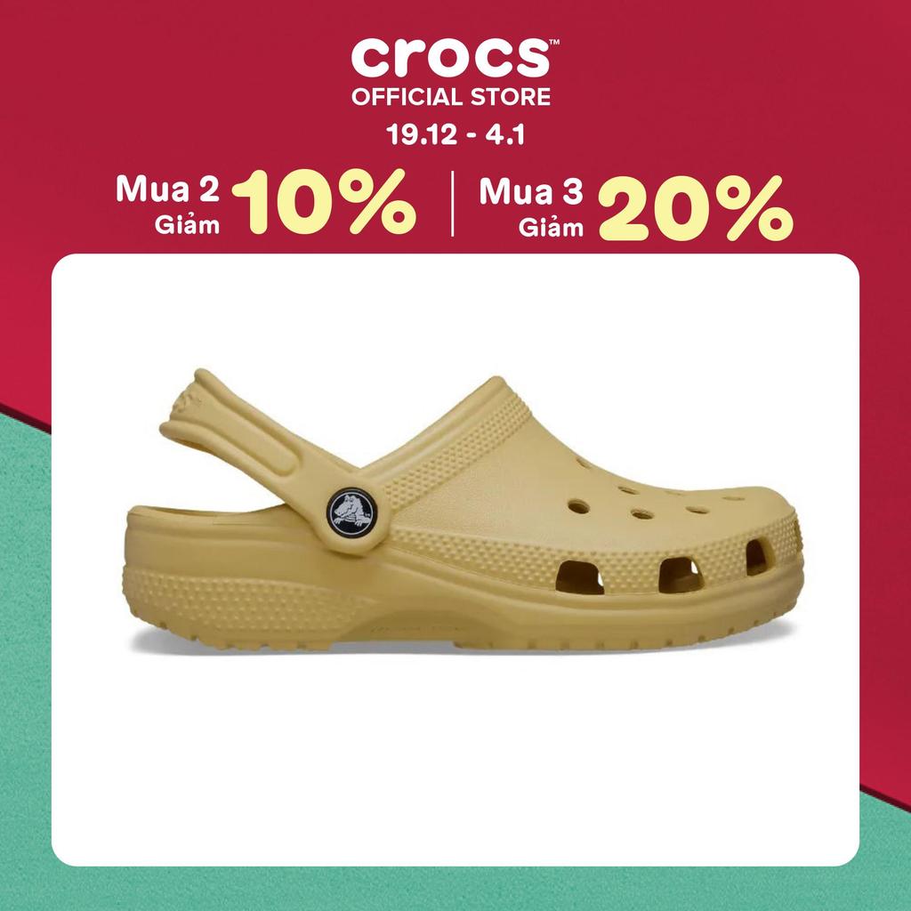 Giày Clog Trẻ Em Crocs Classic - Wheat | Shopee Việt Nam