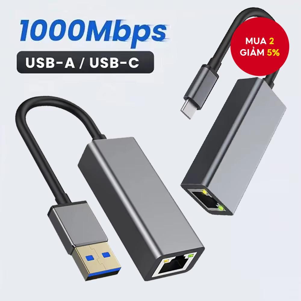 Bộ Chuyển Đổi Ethernet 1000Mbps USB 3.0 Loại C Sang RJ45 Thẻ Mạng ...