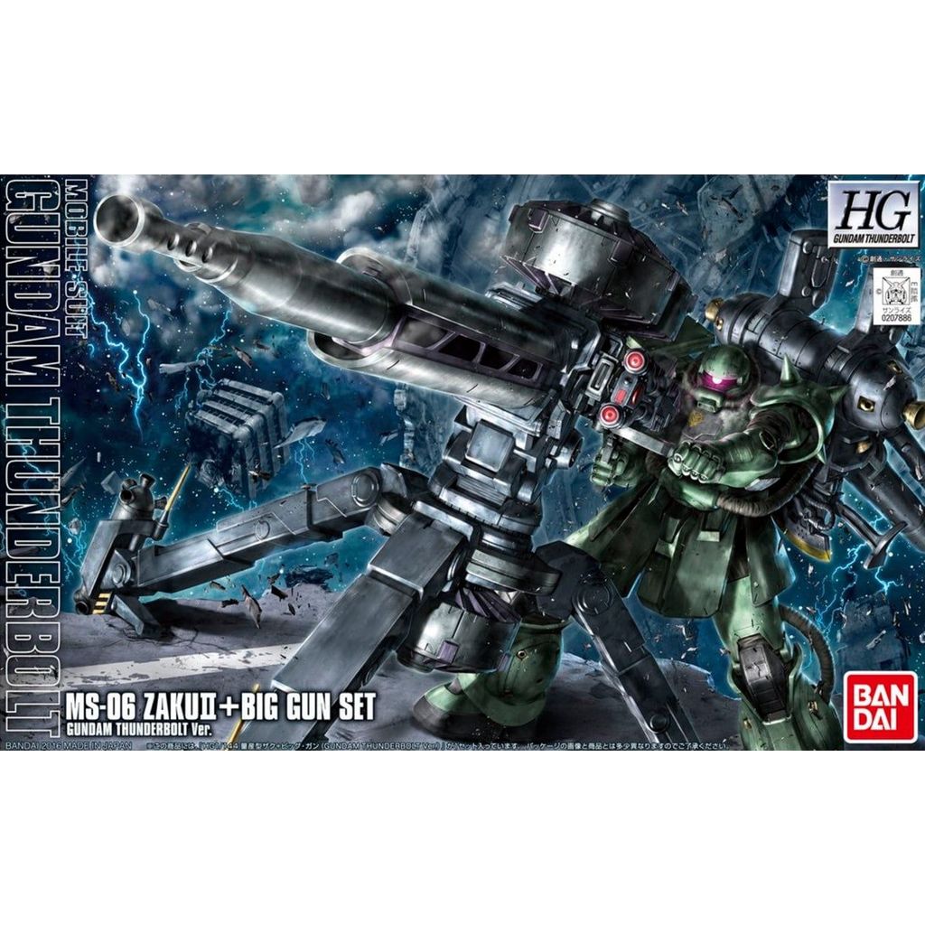 MÔ HÌNH LẮP RÁP HG 1/144 ZAKU II+BIG GUN SET [GUNDAM THUNDERBOLT Ver ...