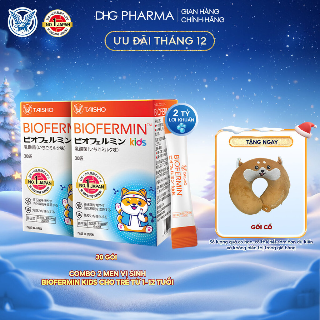 Combo 2 Men Vi sinh Biofermin Kids cân bằng hệ vi sinh, giúp giảm triệu ...