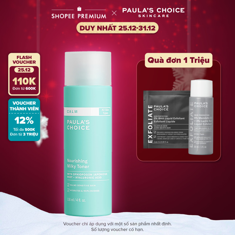 Nước cân bằng dịu nhẹ cho da nhạy cảm Paula's Choice Calm Nourishing ...