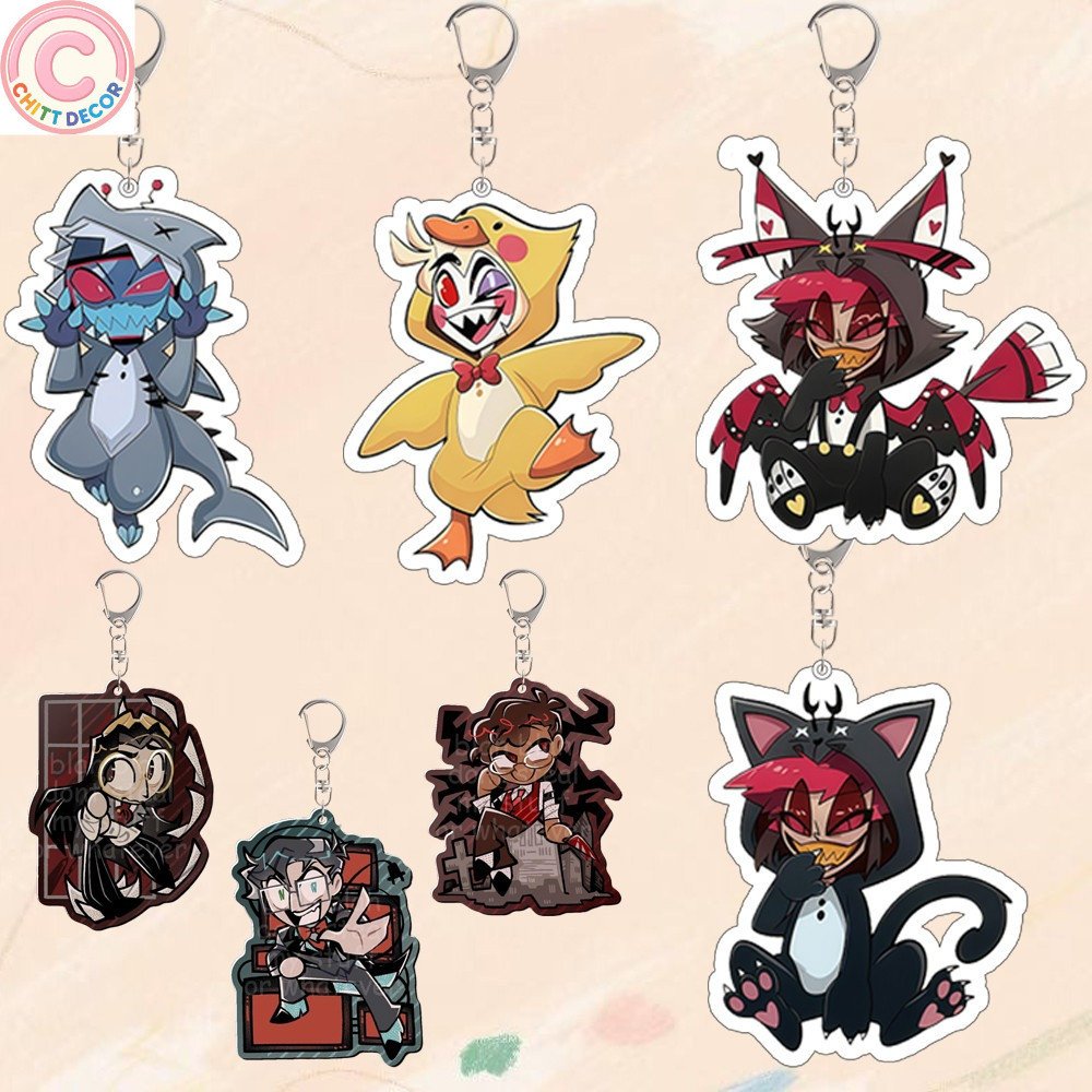 For Hazbin Hotel Lucifer Morningstar Vox Angel Dust Vaggie Acrylic ...