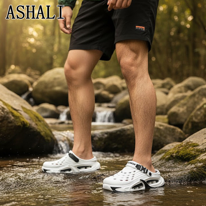 ASHALI Dép Nam Chống Trơn Trượt Chống Mài Mòn Mùa Hè Bên Ngoài Baotou ...