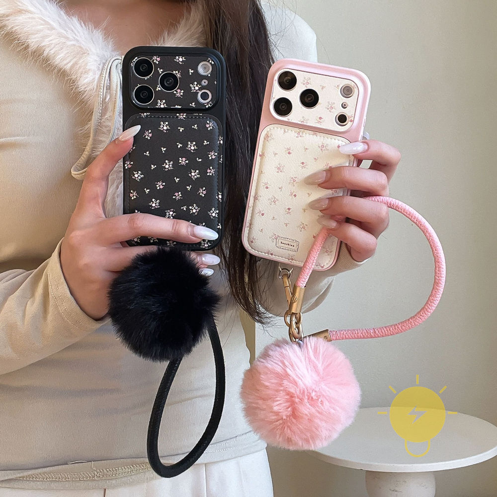 Phone Case For iPhone 17 Pro Max 16 15 14 13 TPU Mini Flower PU ...