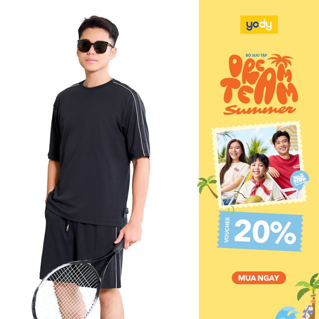 🔥🔥[SALE] Bộ đồ nam YODY set áo quần thun cotton thoáng mát, thấm hút ...