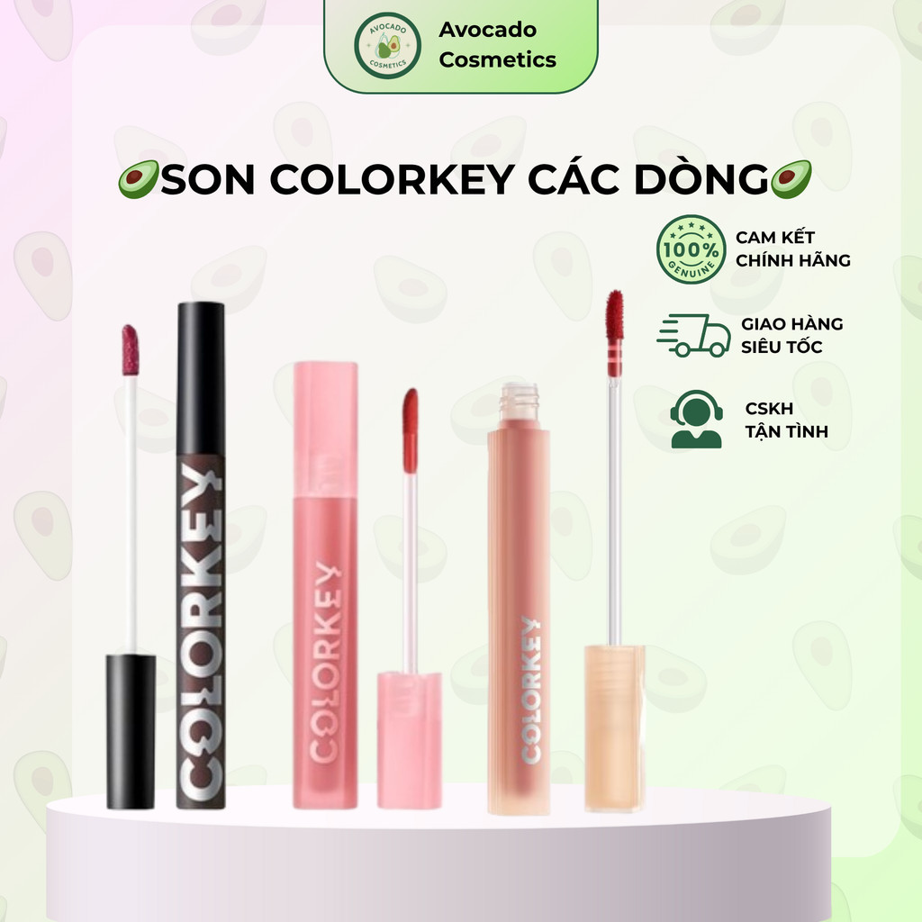 Son COLORKEY Nhiều dòng Soft Matte Water Tint, Airy Velvet Lip Lacquer ...