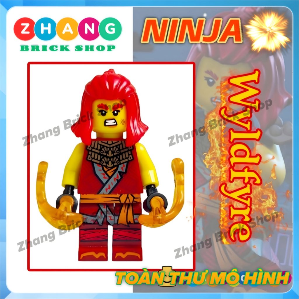 Mô hình nhân vật Ninja Season 19 the Elemental Master of Heat Wyldfyre ...
