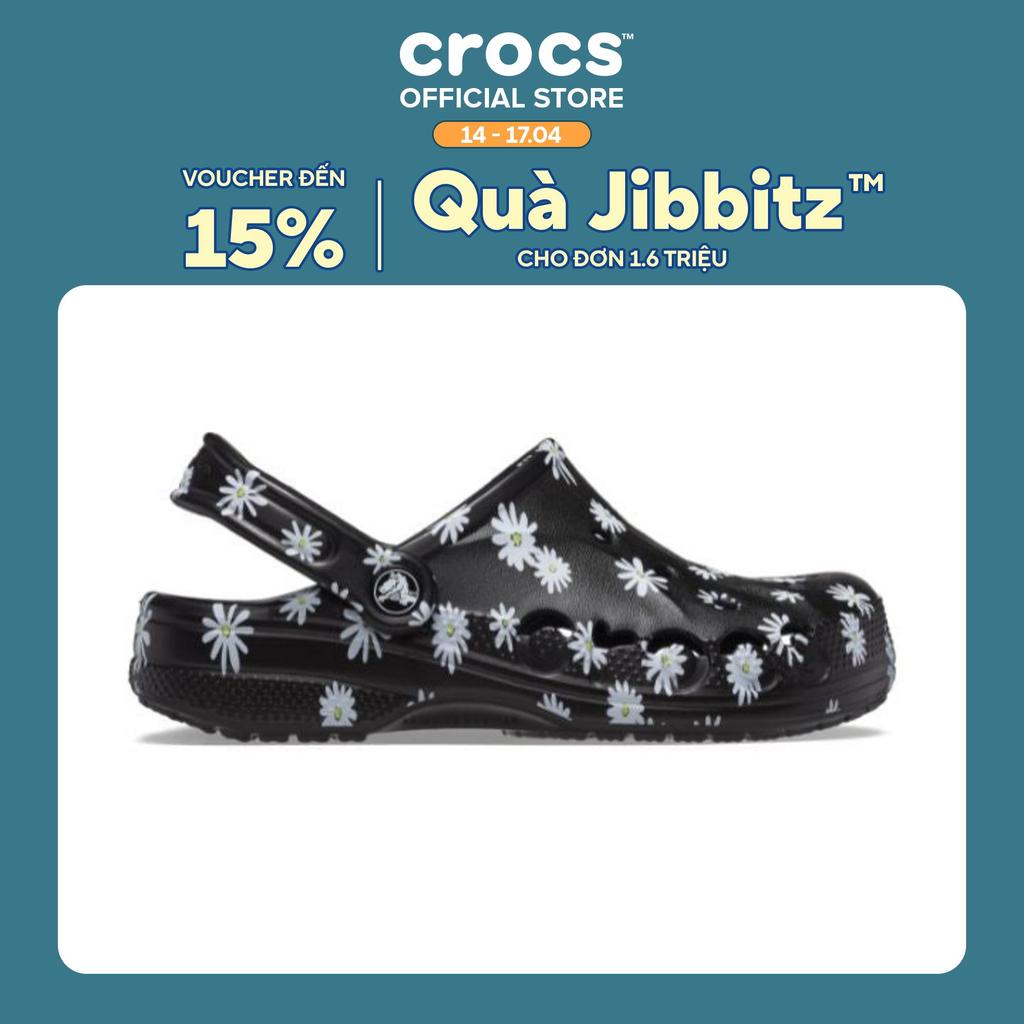 Giày Clog Unisex Crocs Baya Seasonal Printed - Black Daisy - 206230-0ZI ...