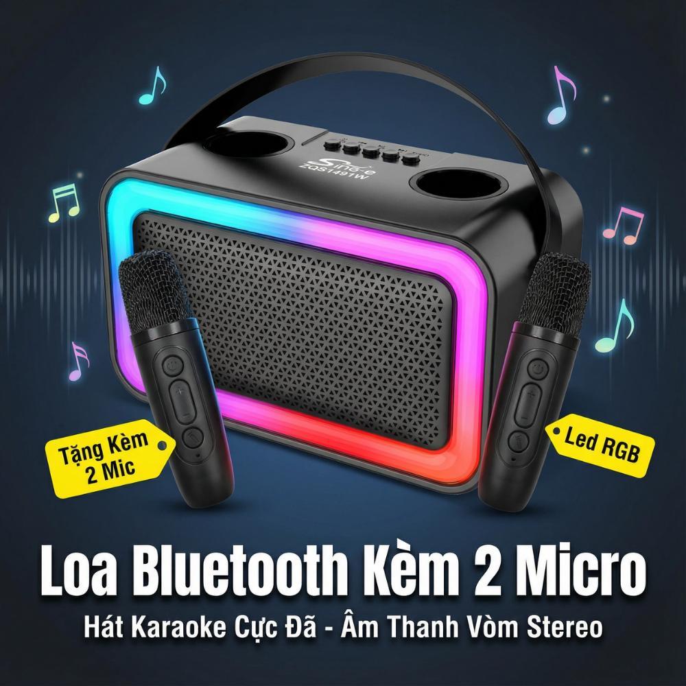 Loa Nghe Nhạc Bluetooth 5.3 Kết Hợp Loa Karaoke 2in1 Vừa Nghe Nhạc Và ...