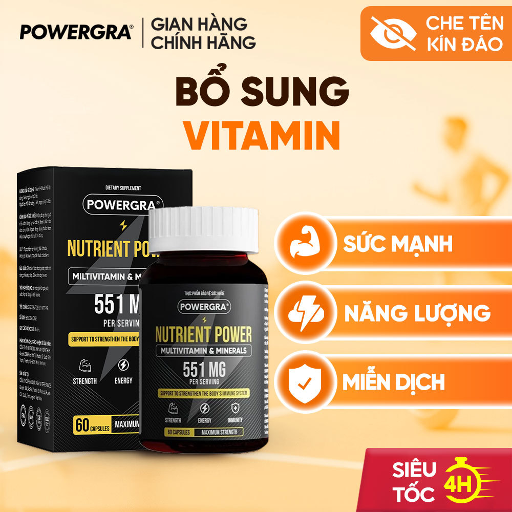Viên Uống Vitamin Tổng Hợp Powergra Nutrient Power 60 Viên Tăng Đề ...