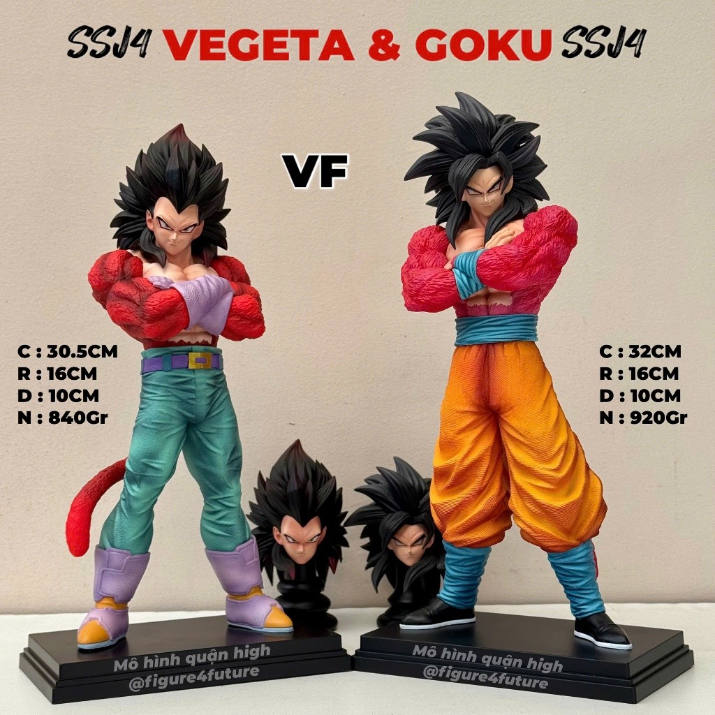 (SIÊU GIẢM GIÁ HUỀ VỐN) Mô hình Vegeta SSJ4 PVC super saiyan 4 cao 30 ...