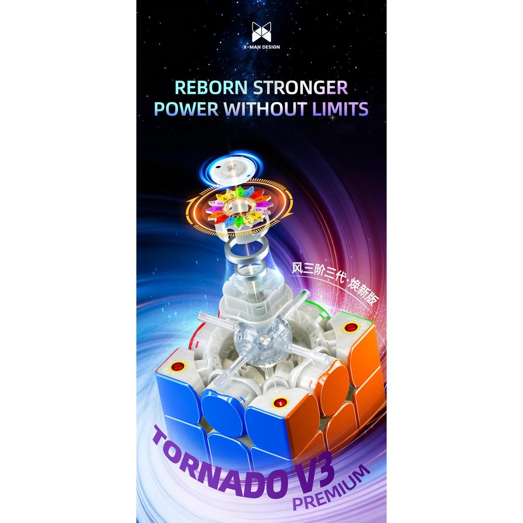 QiYi X-Man Tornado V3M Premium 3x3 Magnetic Cube Professional Tornado ...