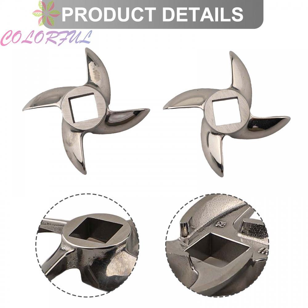 Stainless Steel Cutter Blades for Meat Grinders Size 12 2 PCS for Easy ...