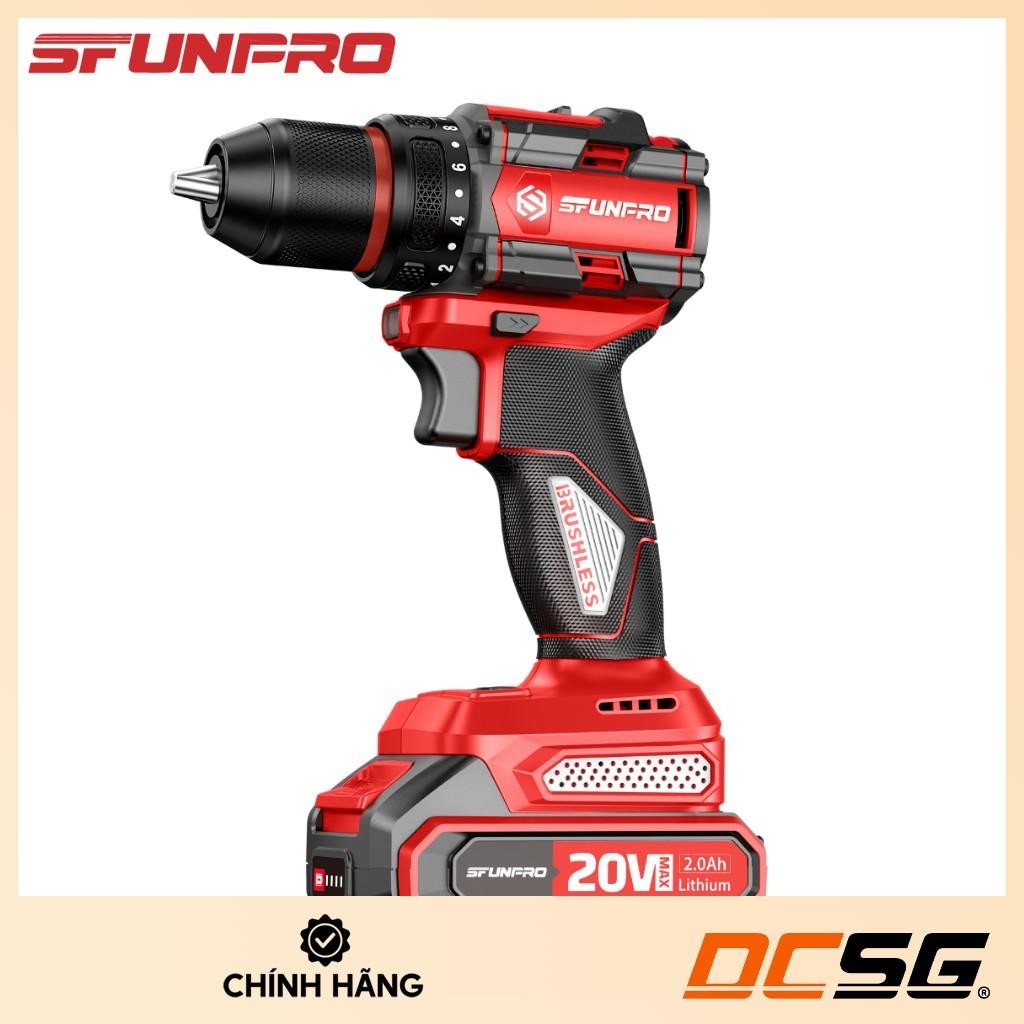 Máy Khoan Dùng Pin 20V/2.0Ah 13mm 3 Chức Năng SFUNPRO DCR13A Không chổi ...