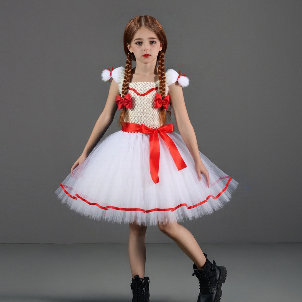 Trang phục hóa trang Halloween Annabelle, cosplay trẻ em, búp bê ma ...