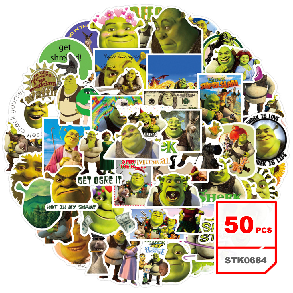 Bộ Hình Dán Shrek Phim Ảnh Ghi Định Tự Dán Graffiti Chống Nước Cho Trẻ ...