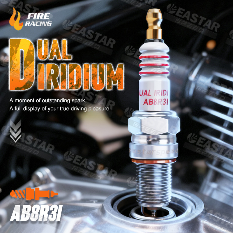 Bugi Double Iridium AB8R31 CHO Exciter/Aerox/Mio/Nmax/Raider/Click/WAVE/RS/PCX/XR150L/R15/BEAT ...