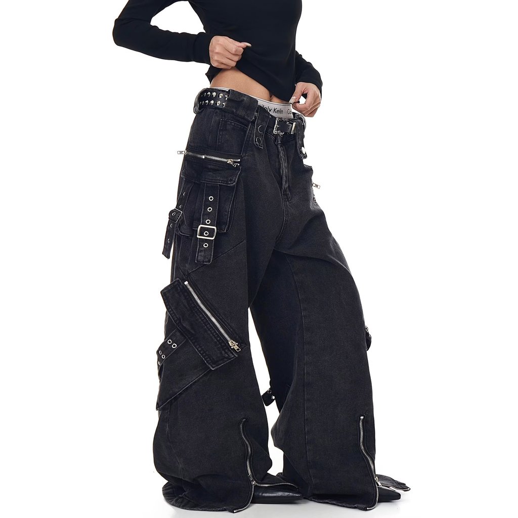 Quần Jean Nam Style Harajuku Nhật Bản, Thiết Kế Unisex Hợp Thời Trang ...