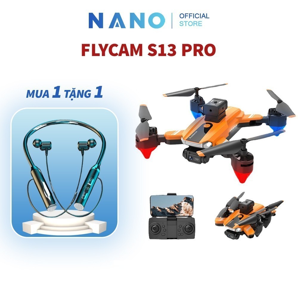 Flycam Mini Drone S13 camera góc rộng, dung lượng pin lớn bảo hành 12 ...