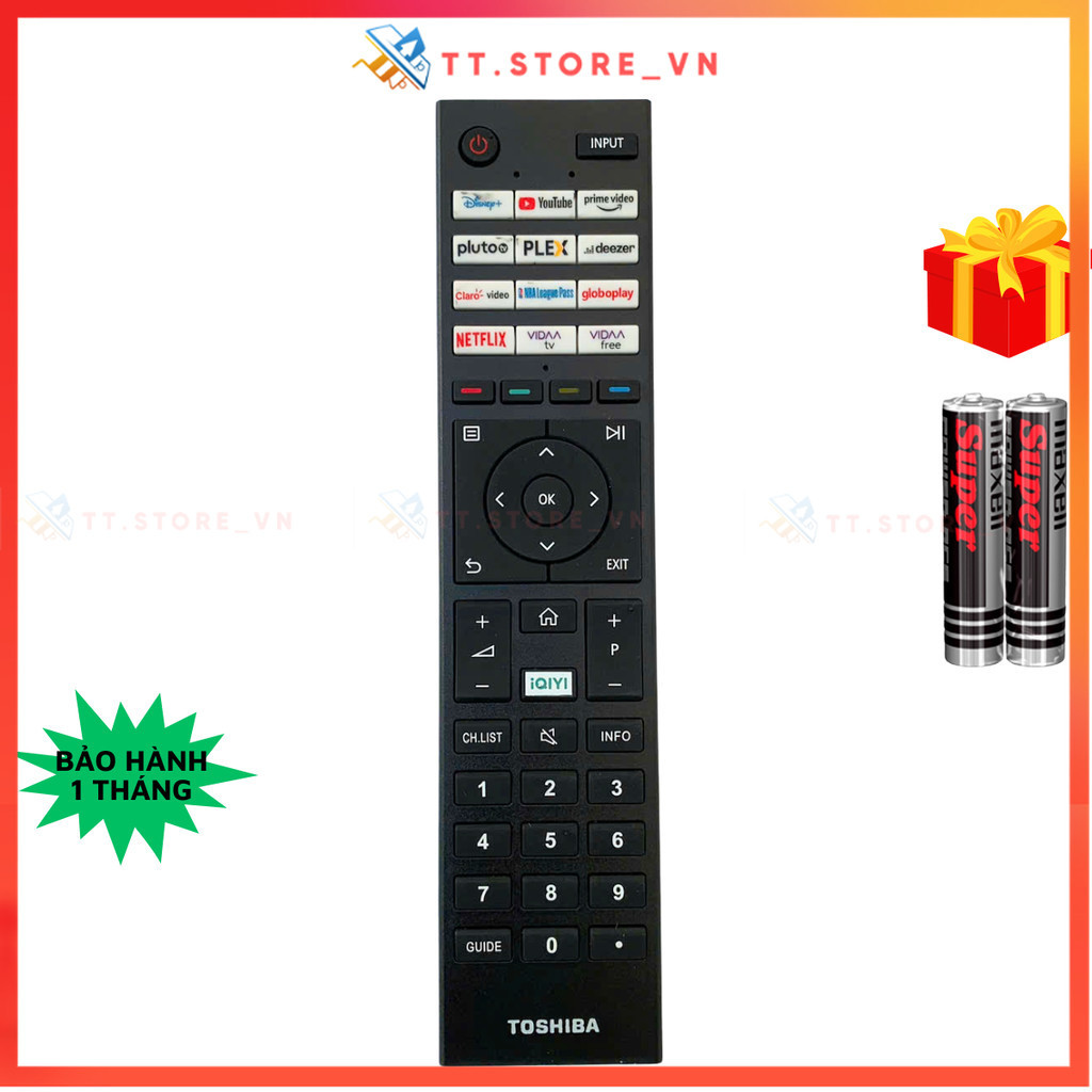 Remote điều khiển tivi TOSHIBA Mã 08 - Tặng kèm pin - TT.Store_vn ...