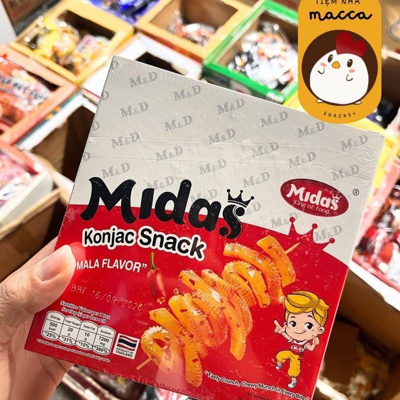 Snack MIDAS chính hãng khoai nưa cay giòn, cay cay ăn vặt tuổi thơ, ăn ...