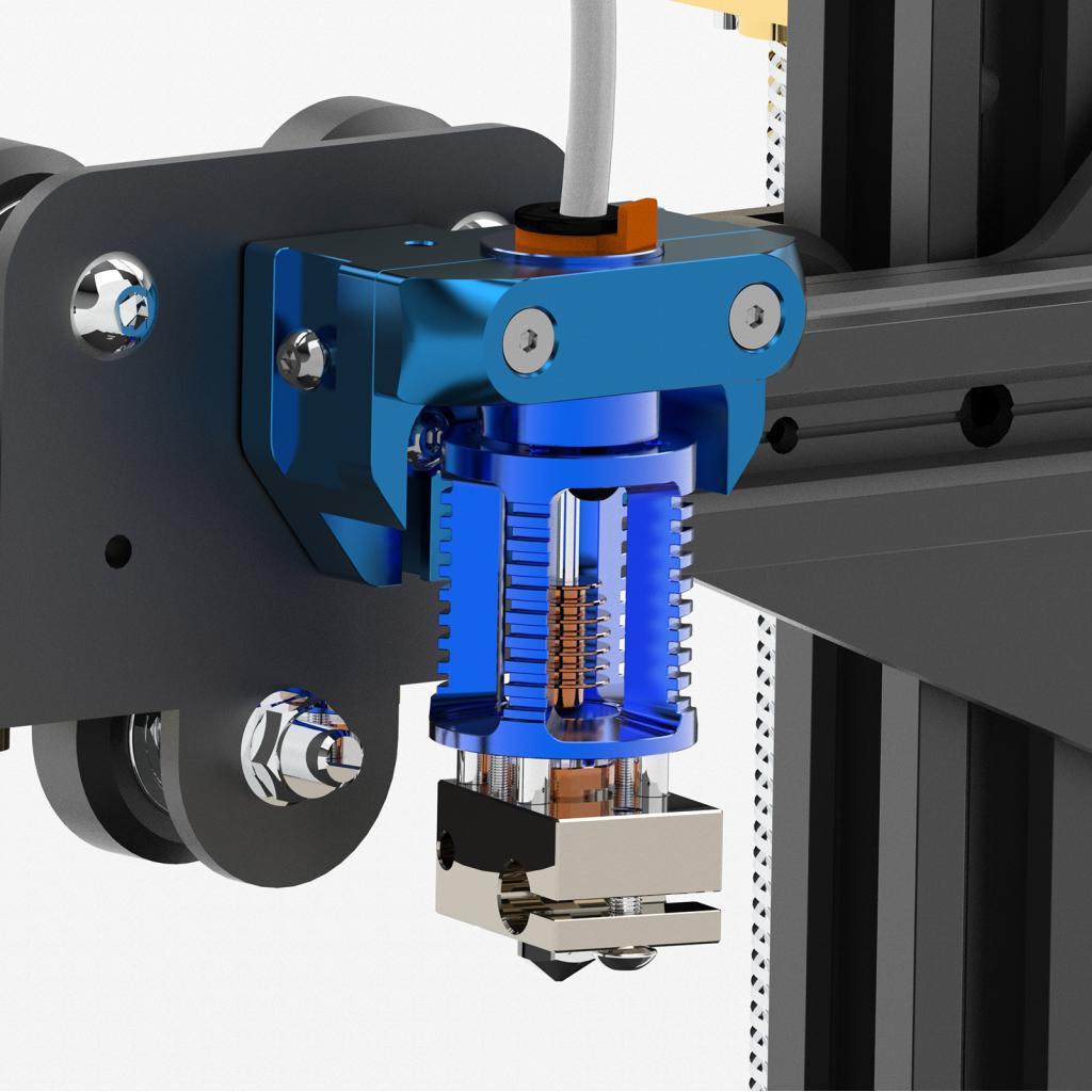 fangzi V6 Hotend Mount Tất cả kim loại và Núi lửa Multi-Mount cho ...