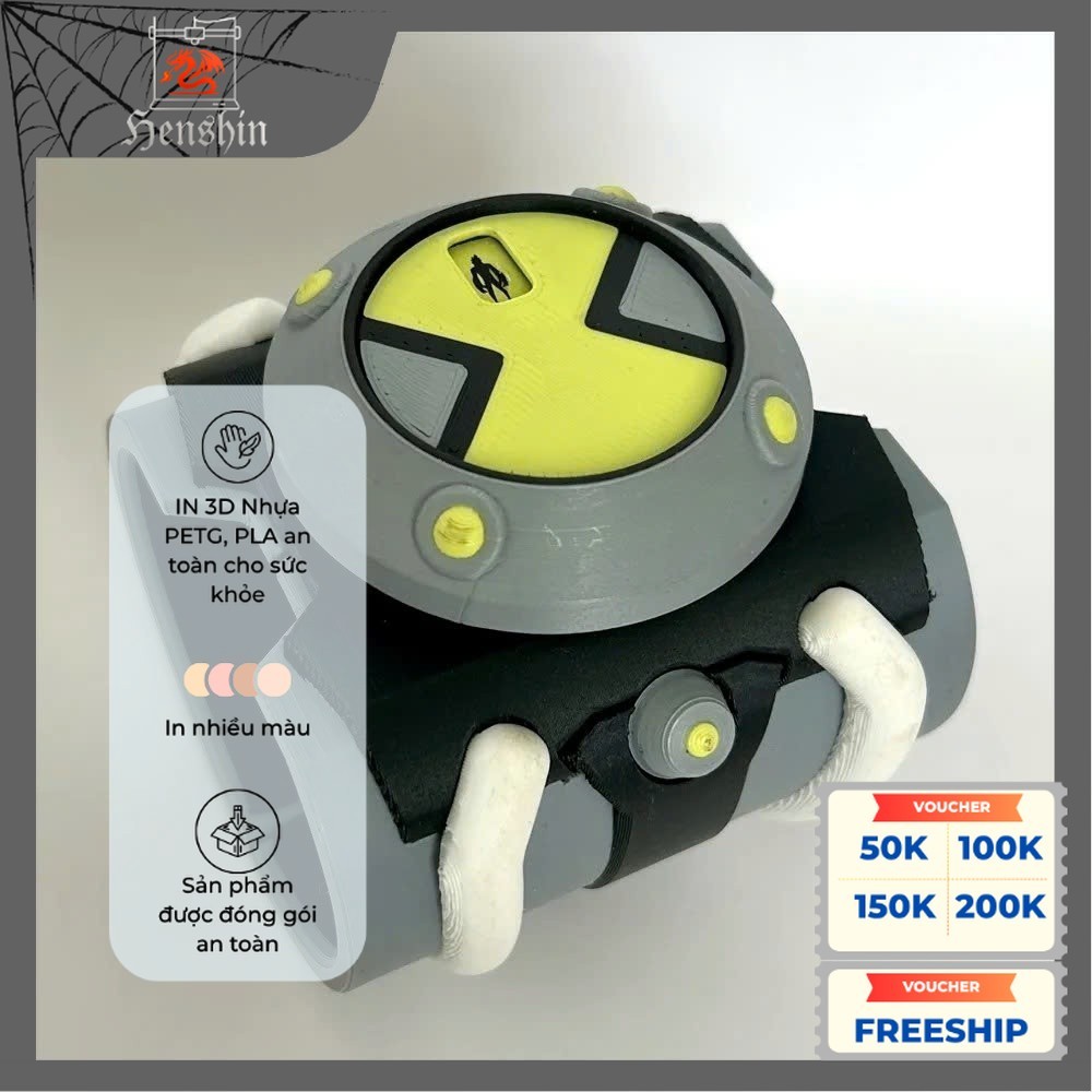 Đồng hồ Ben 10 Omnitrix | Spinning | Alien Changing | Shopee Việt Nam
