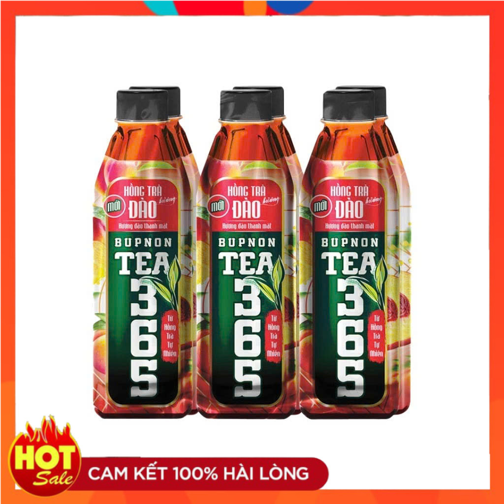 [ Giảm Giá 50% ] Lốc 6 Chai Trà TEA 365 500ml Hương Mật Ong, Chanh Sả ...