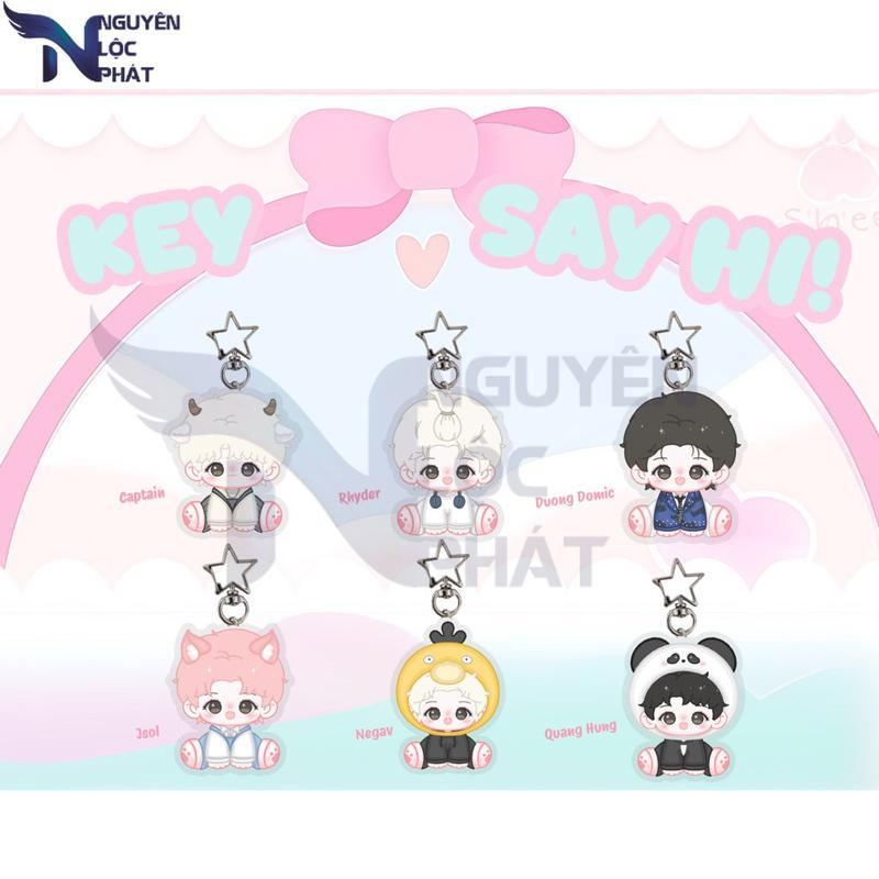 Key chibi ngồi ATSH (Captain Boy, Rhyder, Dương Domic, Jsol, Quang Hùng ...