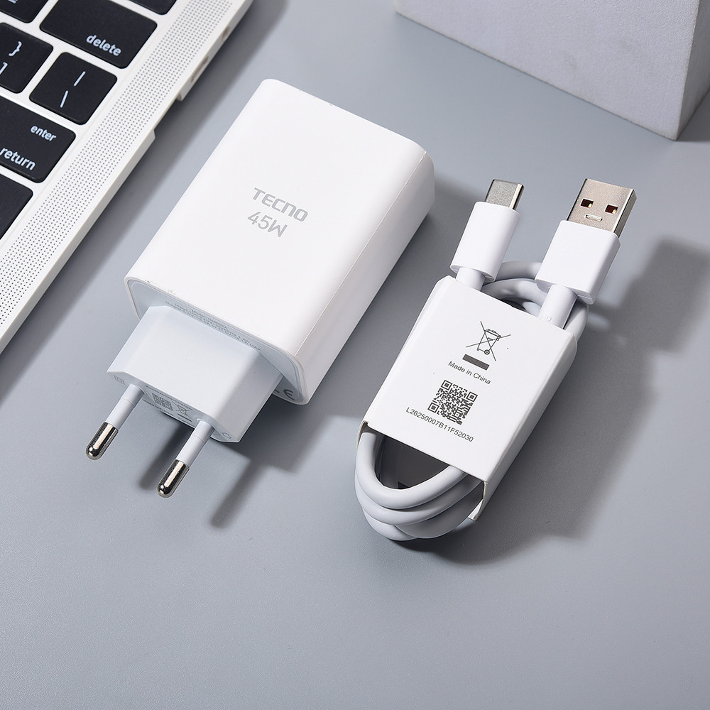 Mới Tecno 45W Sạc Siêu Nhanh Sạc Bộ Chuyển Đổi Nguồn 6A USB C Cho TECNO ...