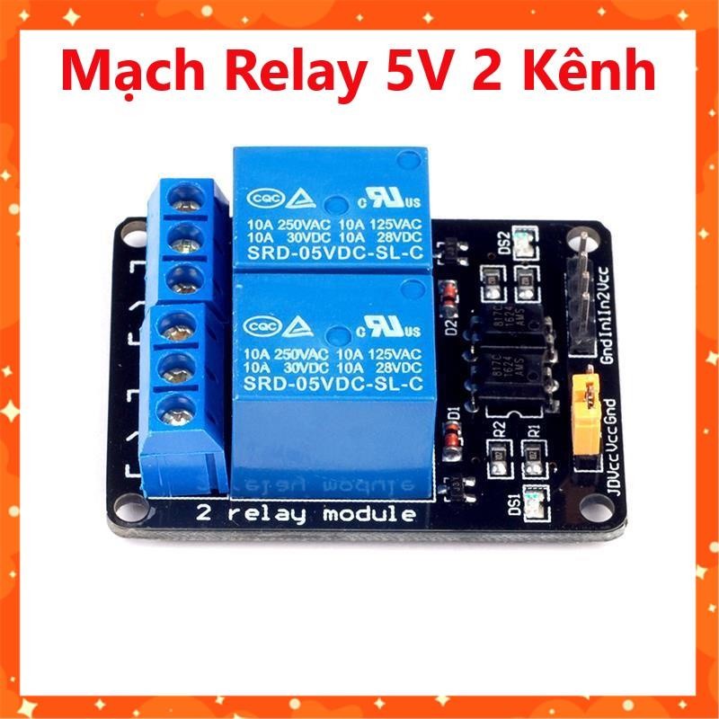 Module Relay 5VDC - Mạch Rơ le 5VDC 1 Kênh - 2 Kênh | Shopee Việt Nam