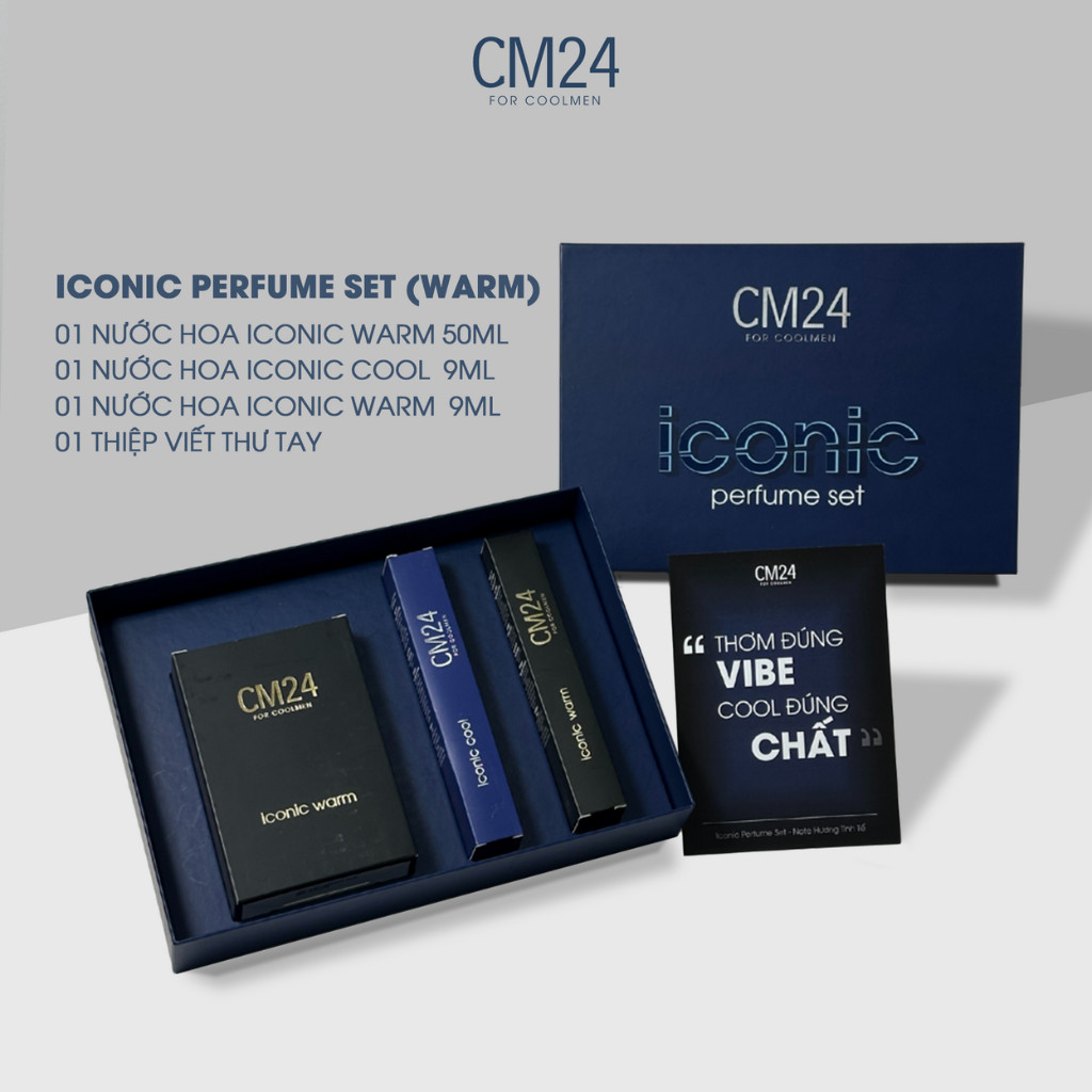 Combo Nước Hoa Nam Iconic Perfume Set CM24 For Coolmen 68ml Phiên Bản ...