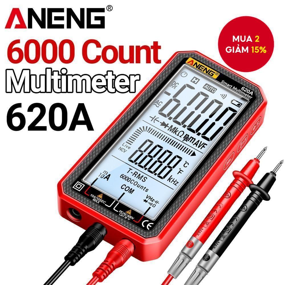 Đồng hồ vạn năng kỹ thuật số ANENG 620A - 6000 đếm RMS đích thực có vỏ ...