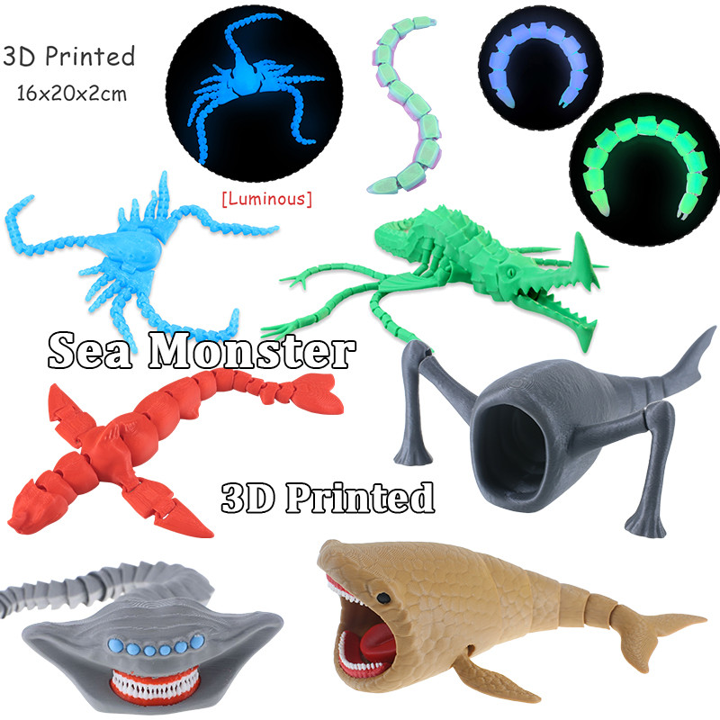 Quái Vật Biển El Gran Maja Sea Eater 3D In Đồ Chơi Cuero Đồ Chơi ...
