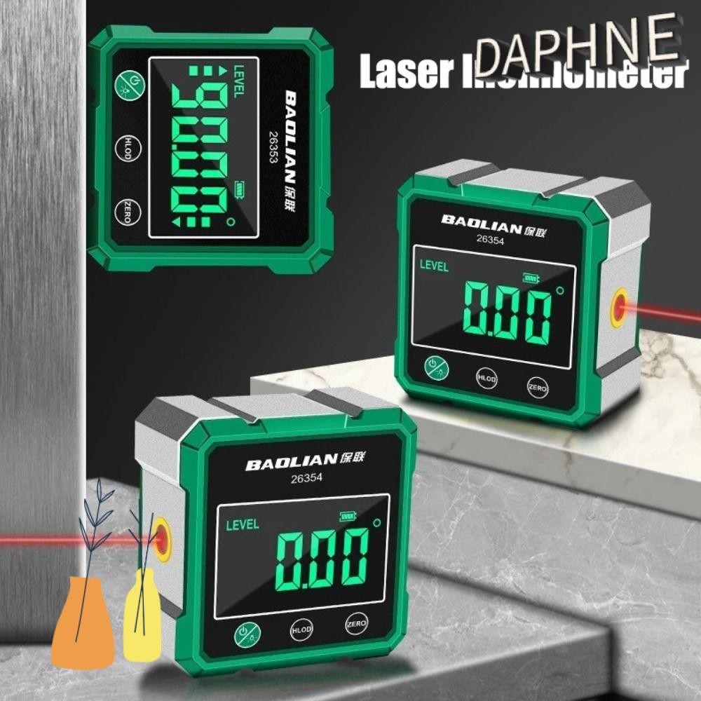 Daphs Angle Level Rechargeable Four-Sided Magnetic Laser Inclinometer ...