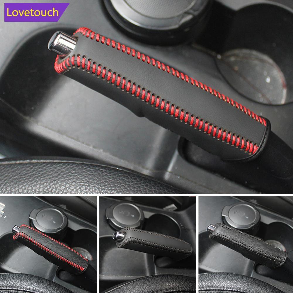 LOVETOUCH Bánh răng ô tô Handbrake Cover Da PU Shift Lever Cover Vòng ...