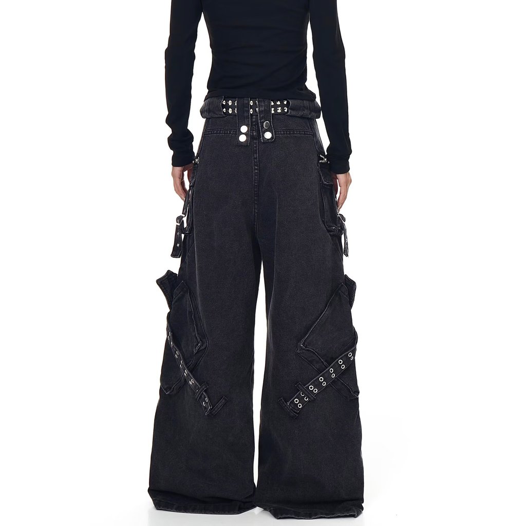 Quần Jean Nam Style Harajuku Nhật Bản, Thiết Kế Unisex Hợp Thời Trang ...